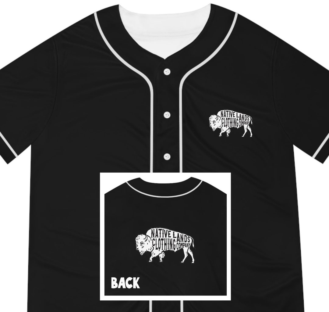 Bison Baseball Jersey (front / Back)- First Nations, Canadian ...