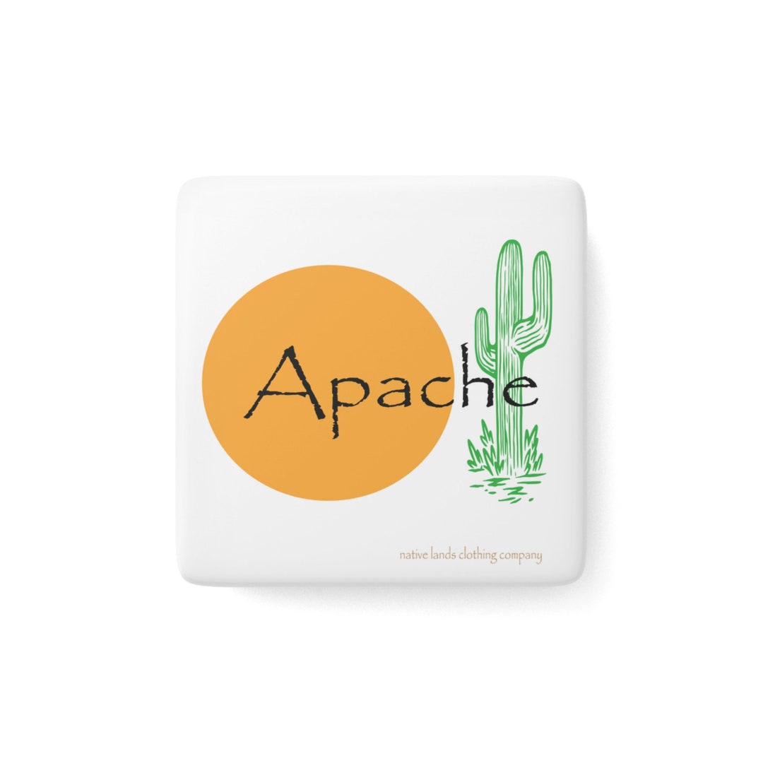Apache Tribe Magnet Porcelain - First Nations, Canadian Aboriginal ...