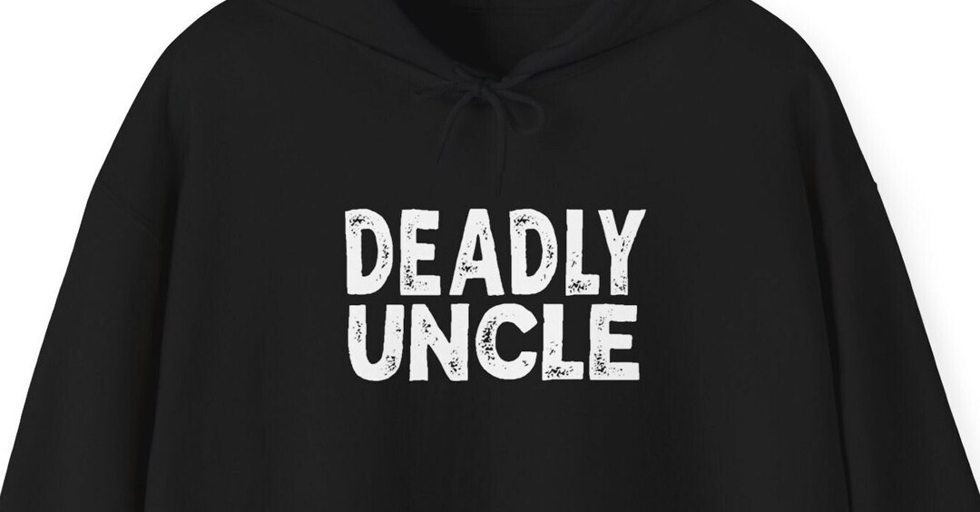 Deadly Uncle Hoodie (front/back) Earth- First Nations, Canadian ...