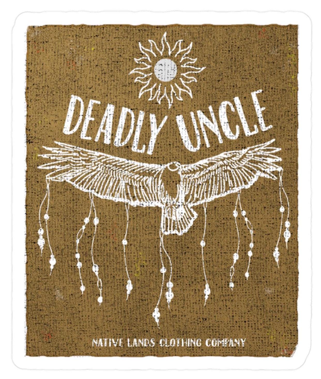 Deadly Uncle Hawk Vinyl STICKER First Nations Canadian Aboriginal ...