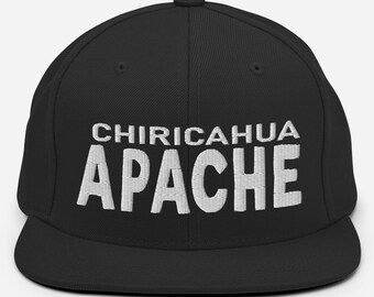 Chiricahua Apache Tribe Snapback Hat Embroidered Native - Etsy
