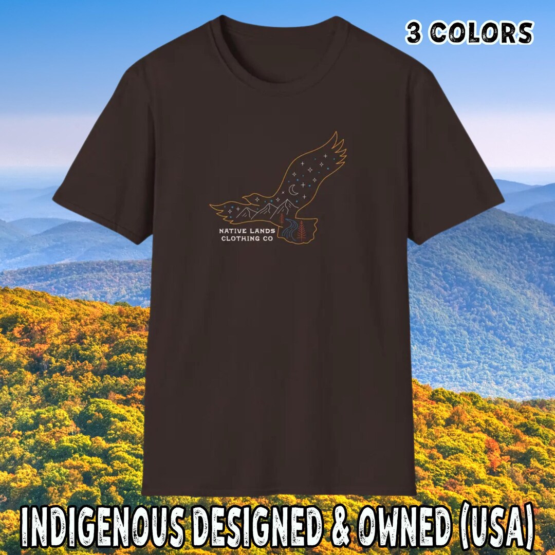 Hawk Night Flying Cotton Shirt - Honoring First Nations, Inuit, Native ...