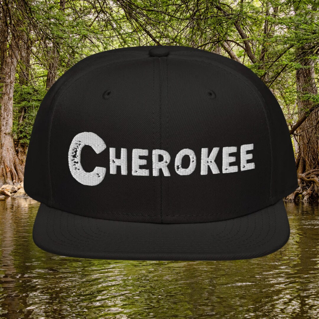 Cherokee People Snapback Hat Embroidered - First Nations, Canadian ...