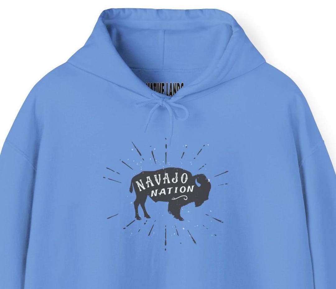 Navajo Nation Bison Hoodie First Nations Canadian Aboriginal Indigenous ...
