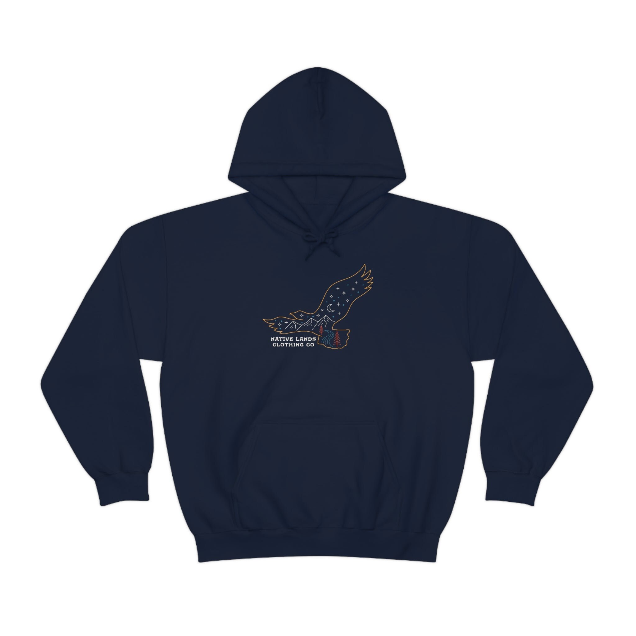 Hawk Night Flying Hoodie - First Nations, Canadian Aboriginal, Native ...
