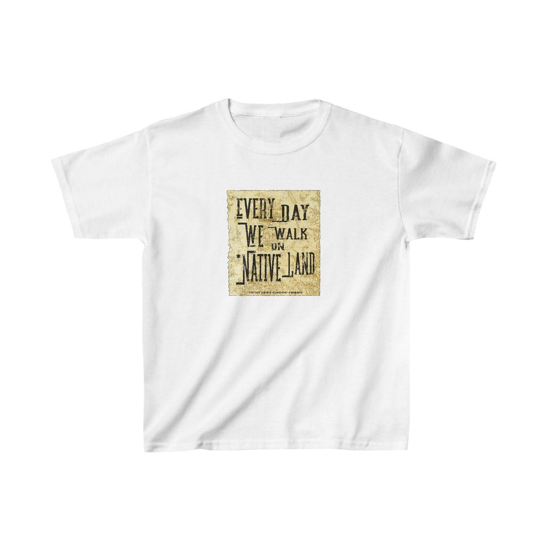 Kids Indigenous Land Cotton Tee, First Nations Shirt, Native American ...