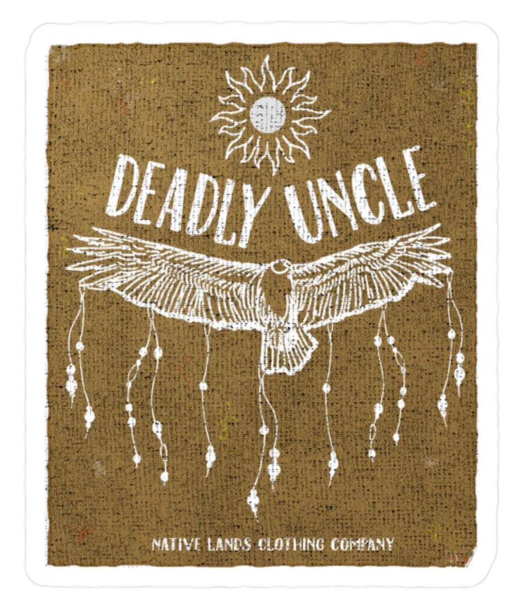 Deadly Uncle Hawk Vinyl Sticker First Nations Canadian Aboriginal ...