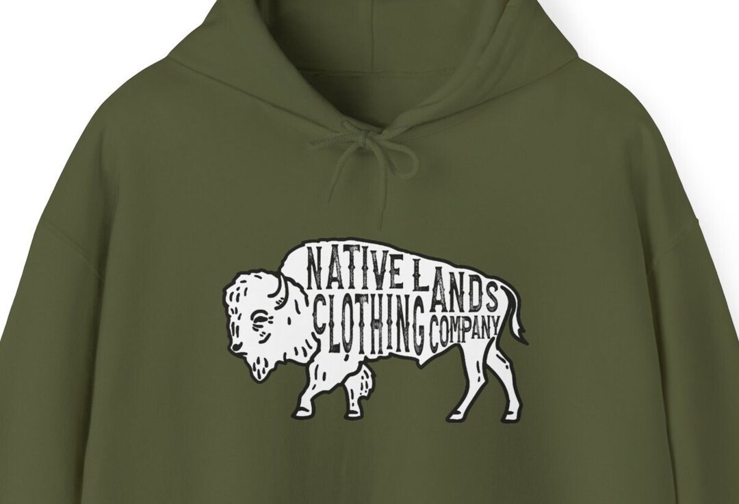 Bison Hoodie Heavy Blend First Nations, Canadian Aboriginal, Native ...