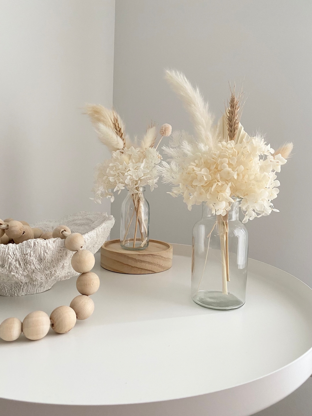 Glass Blooms: Mini Glass Preserved/dried Flower Arrangement - Etsy ...