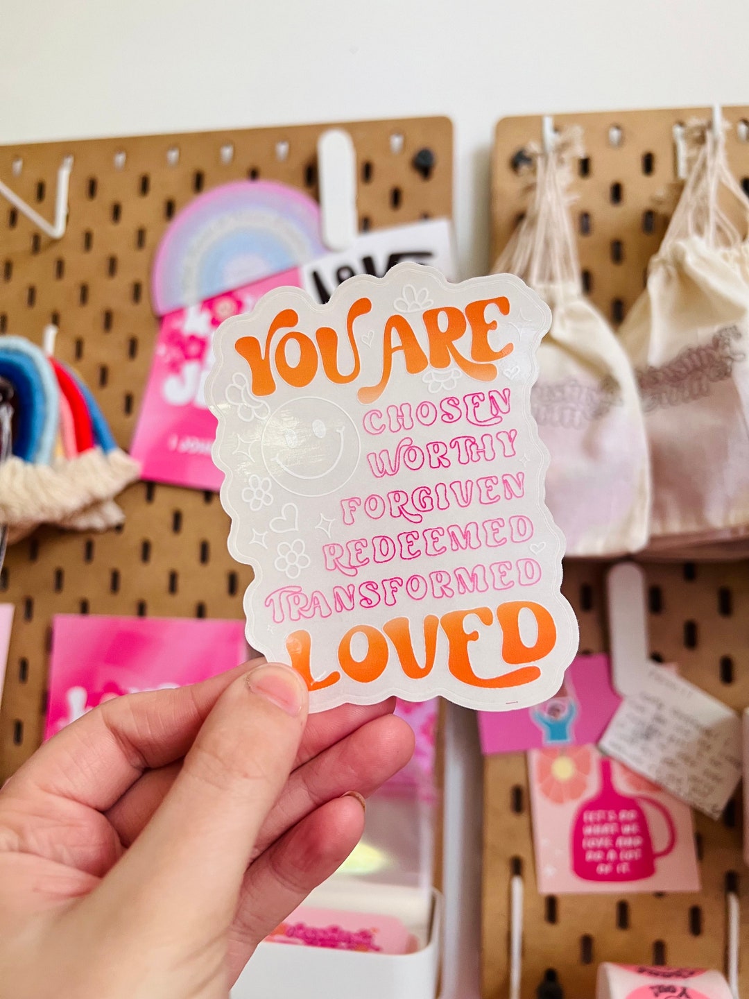 Affirmation Mirror Sticker Christian Affirmation Sticker - Etsy