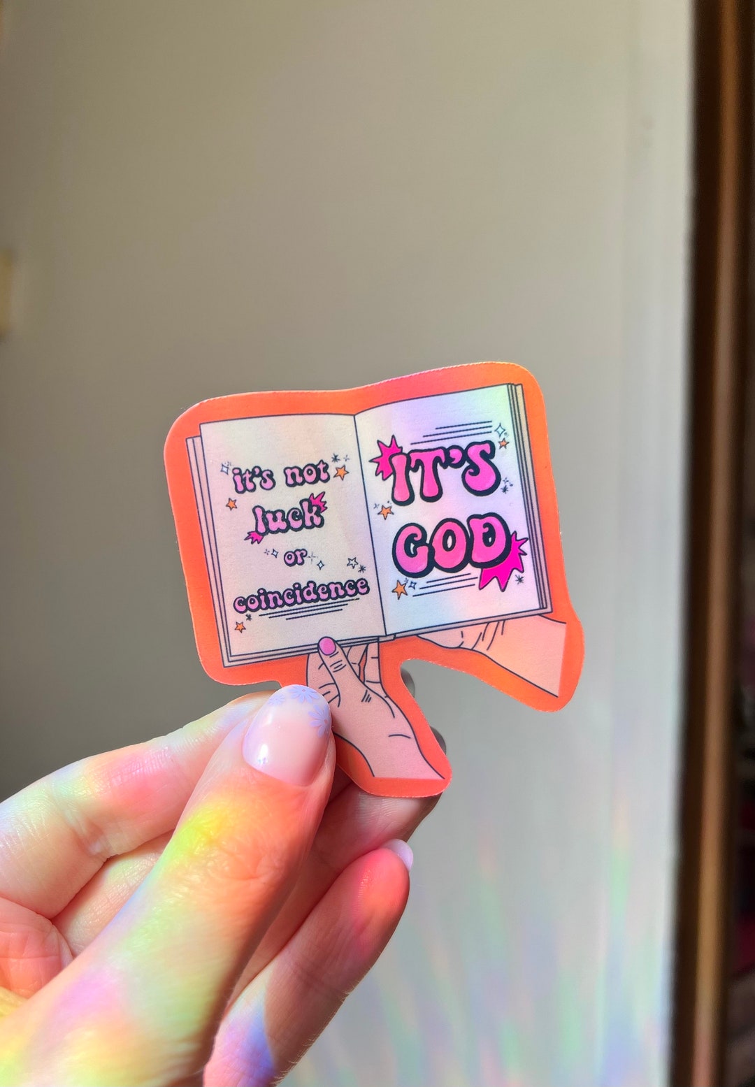 It’s GOD Sticker! | No Luck, Just God! | Christian Reminder Sticker ...
