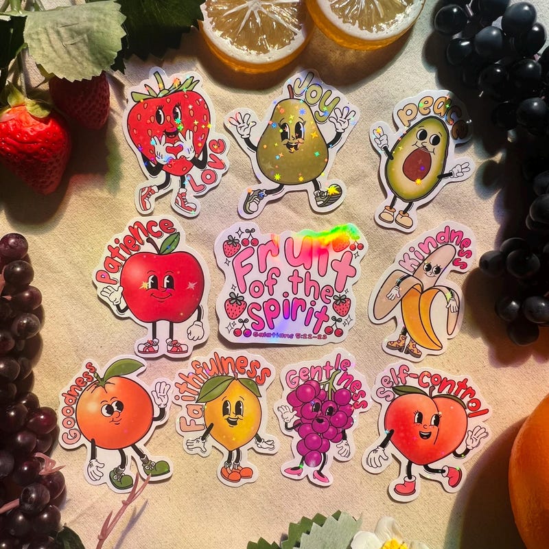Fruit Stickers - Etsy