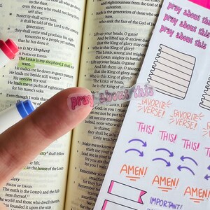 Bible Study Sticker Sheet Bible Journaling Stickers Devotional Sticker Sheet Bible Study Tools ...
