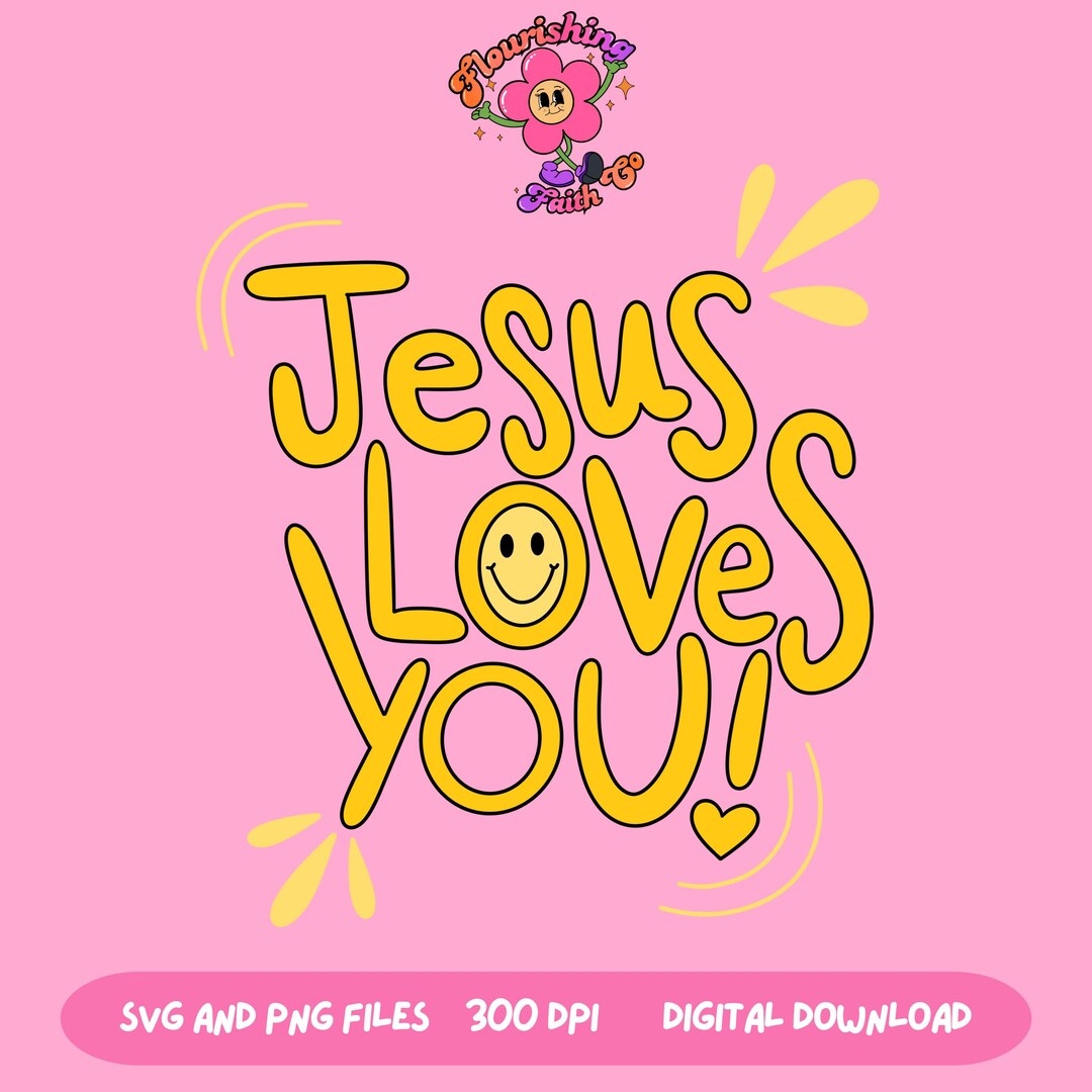 Jesus Loves You Clipart PNG, SVG | Christian Clipart | Smiley Jesus ...