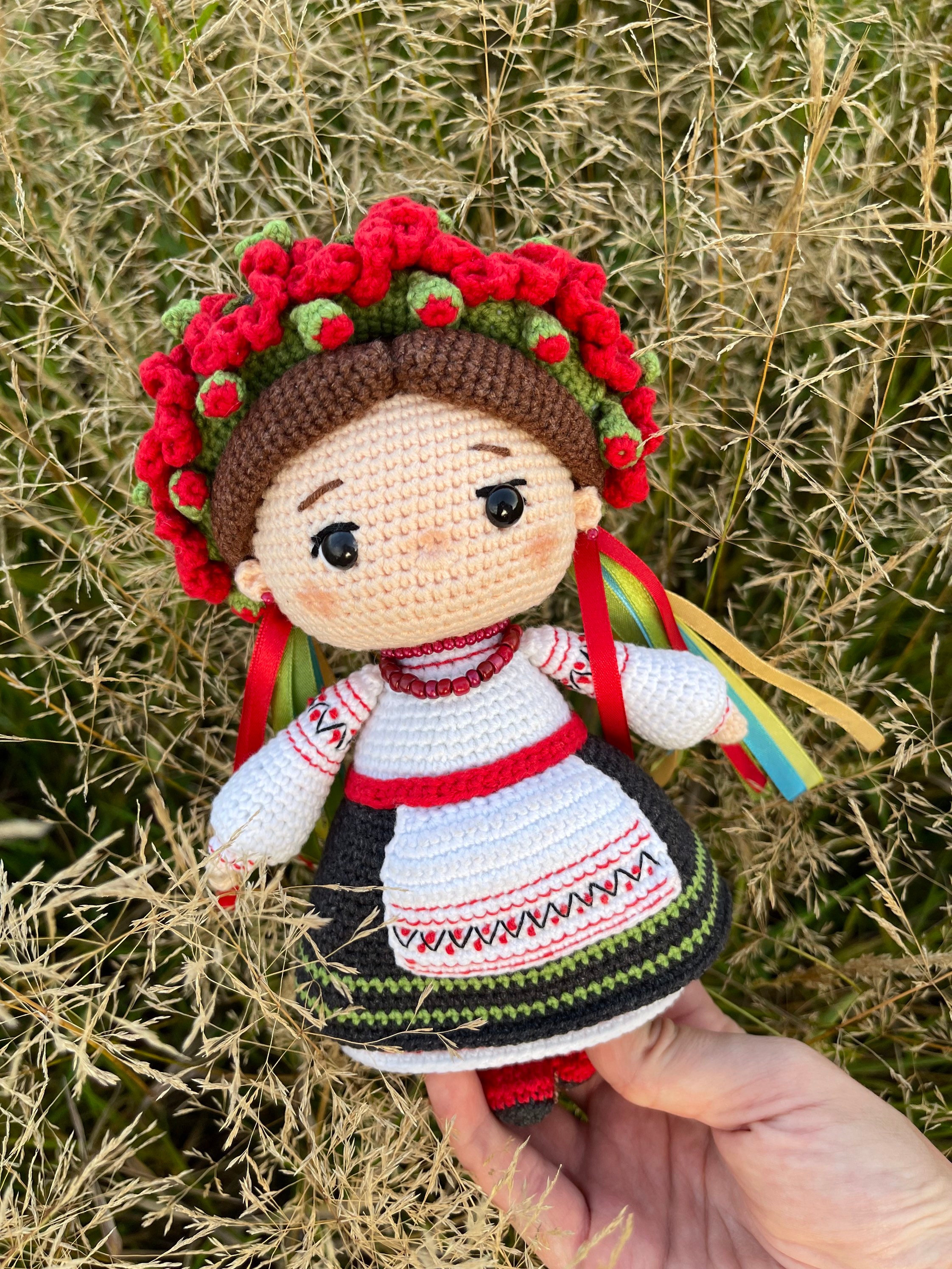 Crochet Ukrainian Amigurumi Doll, Ukrainian Souvenir, Ukrainian ...