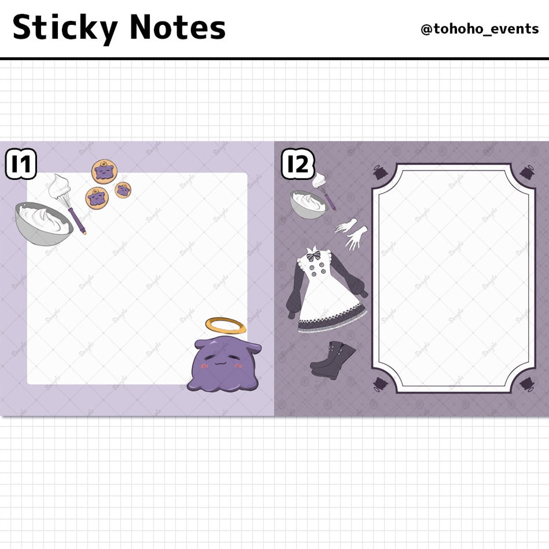 Holomyth Ninomae Ina'nis & Takodachi Baker Sticky Notes - Etsy