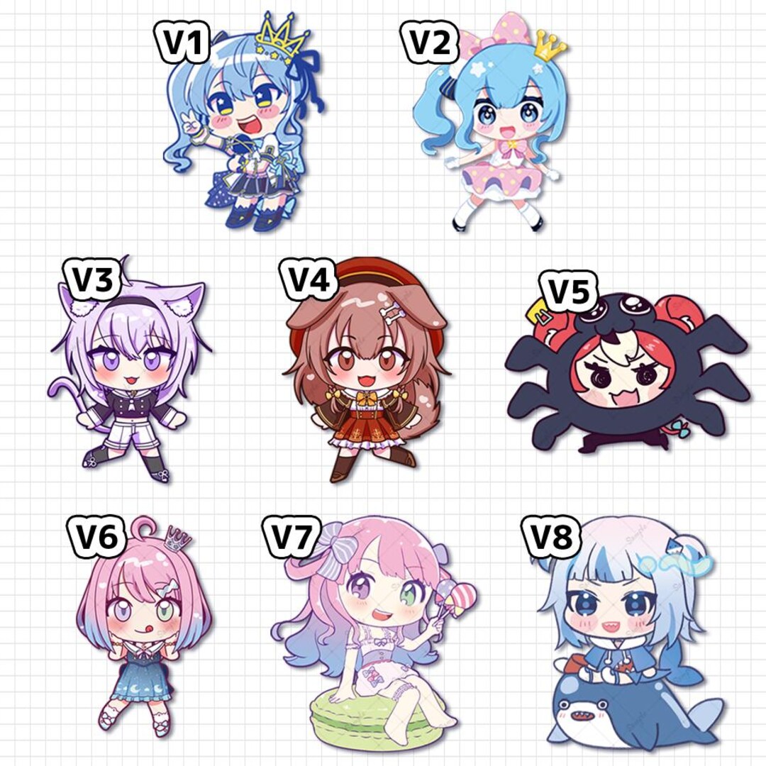 Hololive Suisei Okayu Korone Bae Luna Gura Charms & Stickers - Etsy
