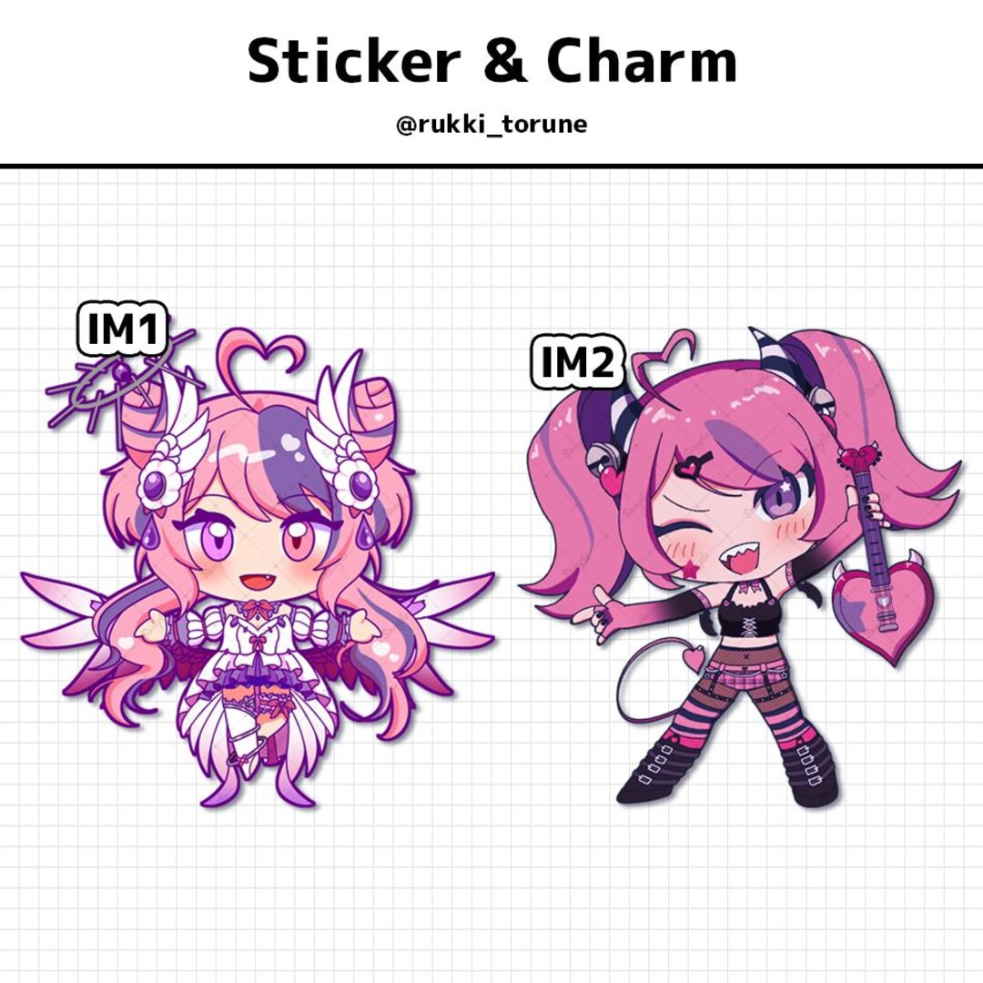 Ironmouse Stickers & Charm - Etsy