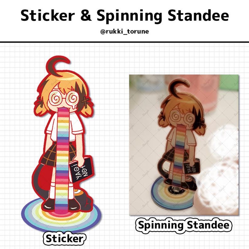 Hololive Gigi Murin Fujoshi Sticker & Spinning Standee - Etsy