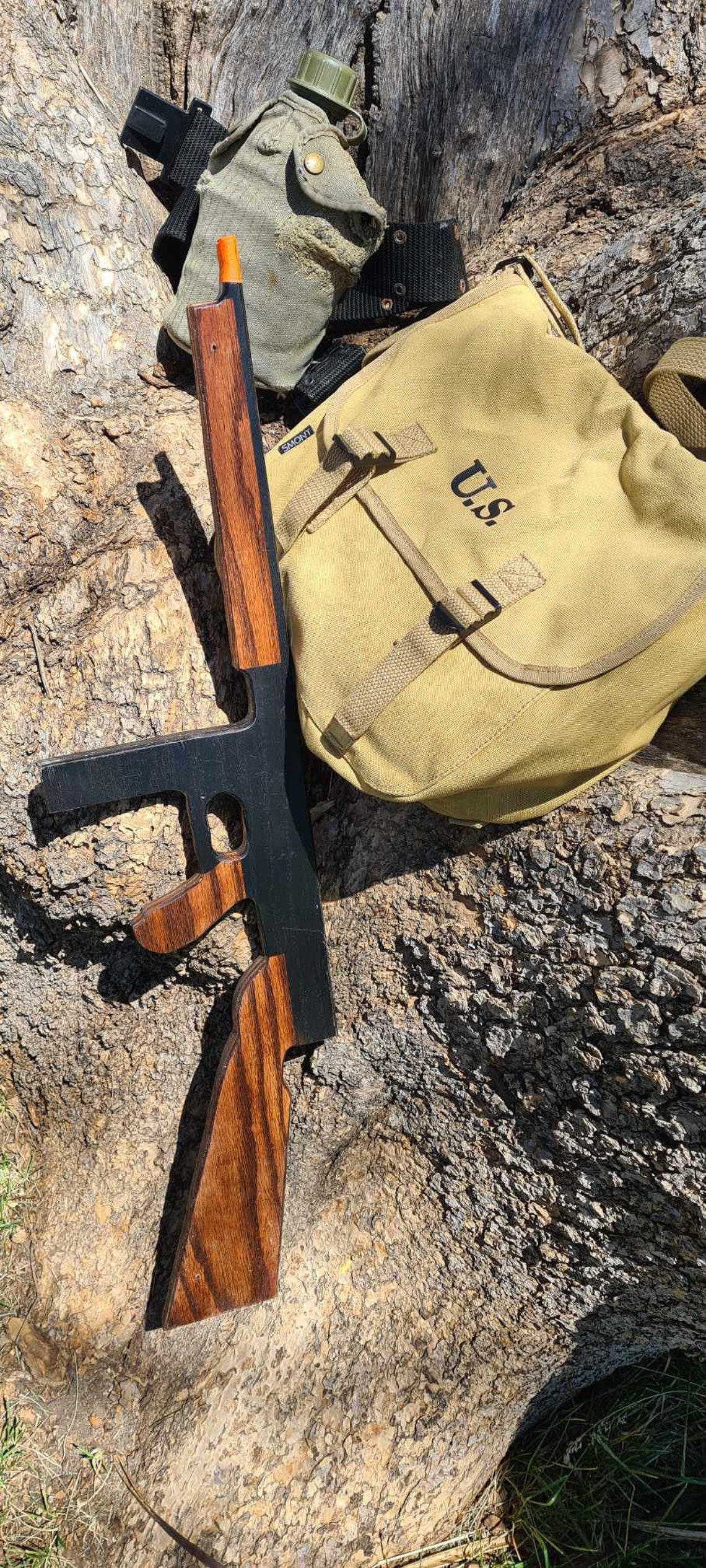 Wooden Toy Gun Thompson Submachine Gun Prop Costume World War 2 Toy - Etsy