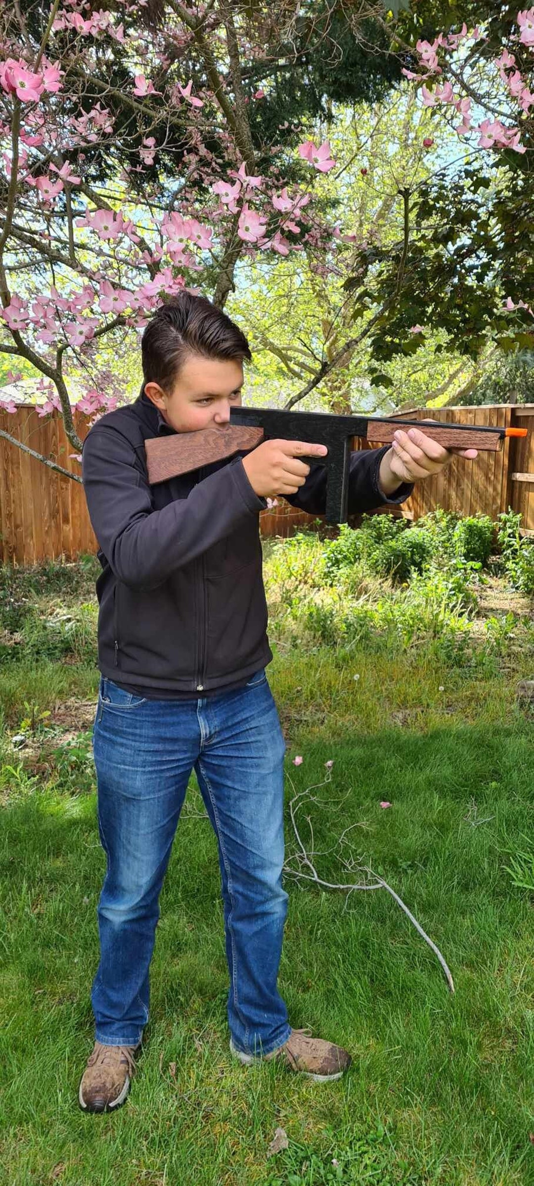 Wooden Toy Gun Thompson Submachine Gun Prop Costume World War 2 Toy - Etsy