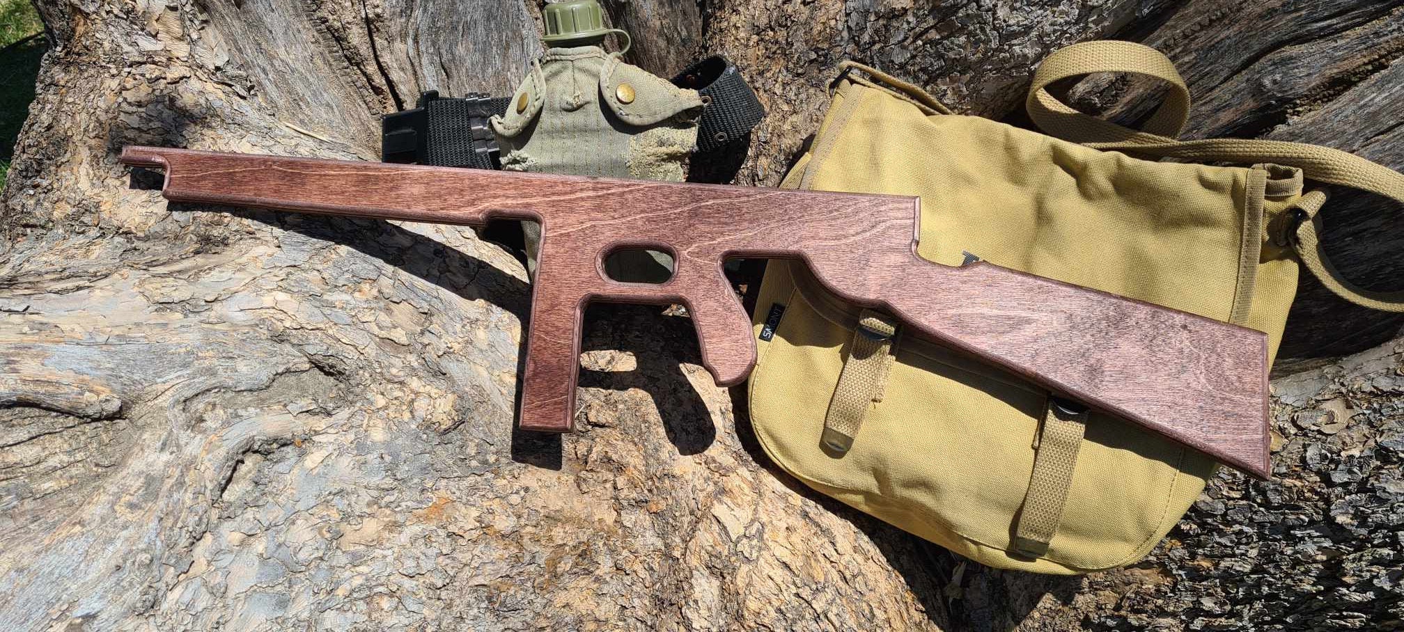 Wooden Toy Gun Thompson Submachine Gun Prop Costume World War 2 Toy - Etsy