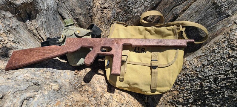 Wooden Toy Gun Thompson Submachine Gun Prop Costume World War 2 Toy - Etsy