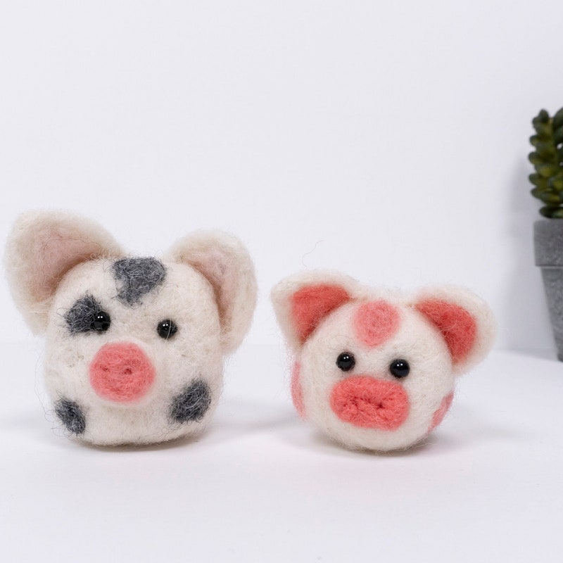 Needle Felted Pig - Etsy