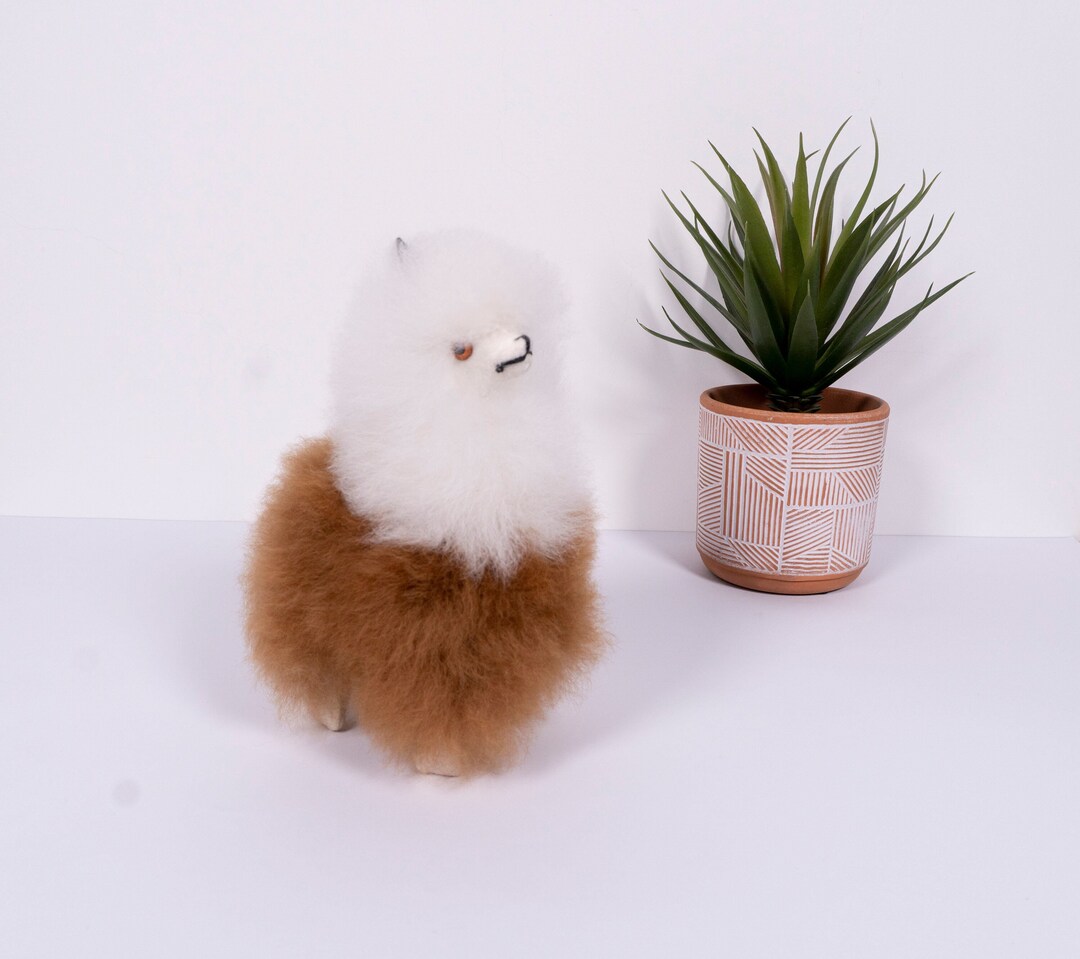 Handmade Mini Alpaca Plush: Authentic Alpaca Fur, 7 Inches Tall - Etsy