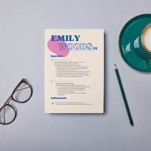 CV Resume Template, Creative Professional, Personalised and Individual ...