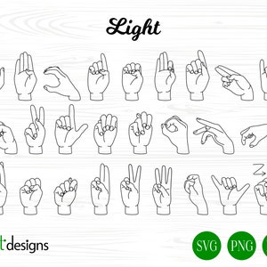 American Sign Language Svg ASL Svg Sign Language Hand Sign Language Svg ...