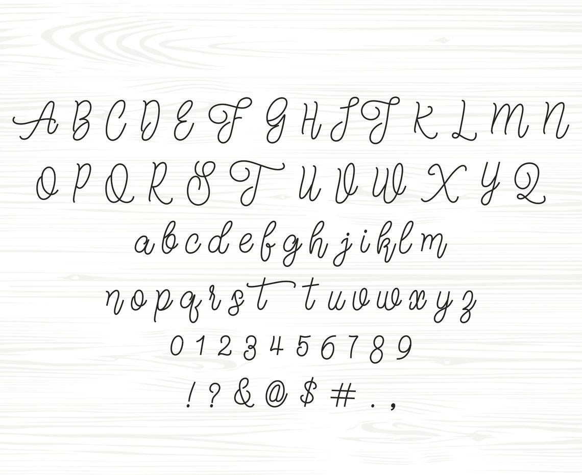 Single Line Font Engraving Font Single Stroke Font Stick Font Single ...