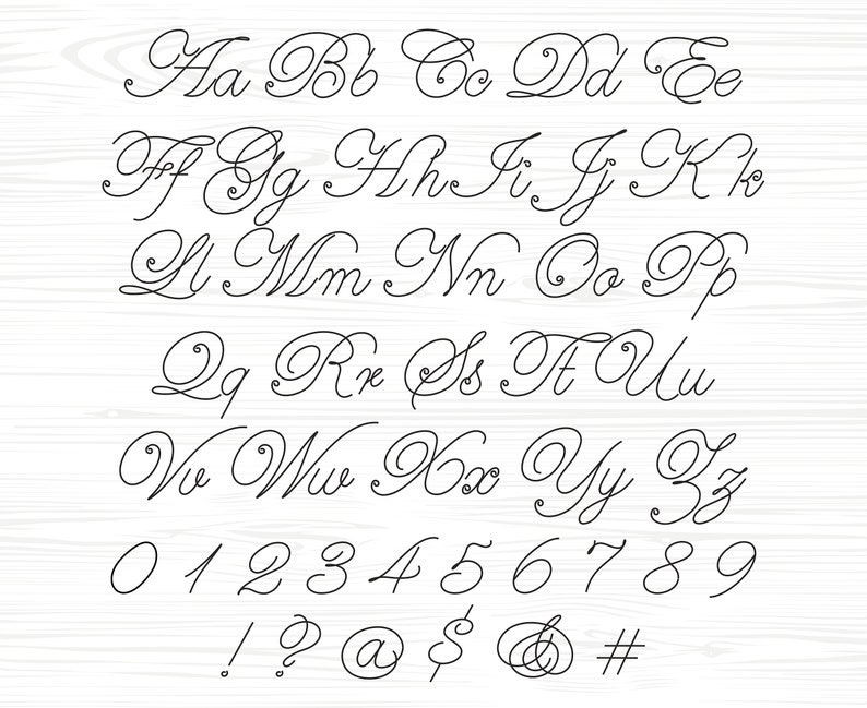 Single Line Font Engraving Font Single Stroke Font Stick Font Single ...