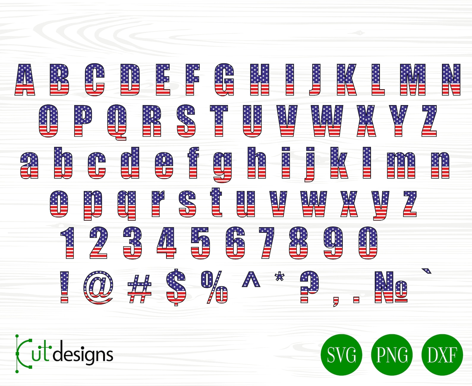 USA Flag Font American Flag Font USA Layered Letters Svg Files Cricut ...