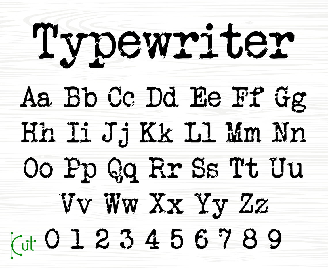 Typewriter Font Type Font American Typewriter Font Old Typewriter Font ...