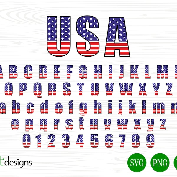 Patriotic Letters - Etsy