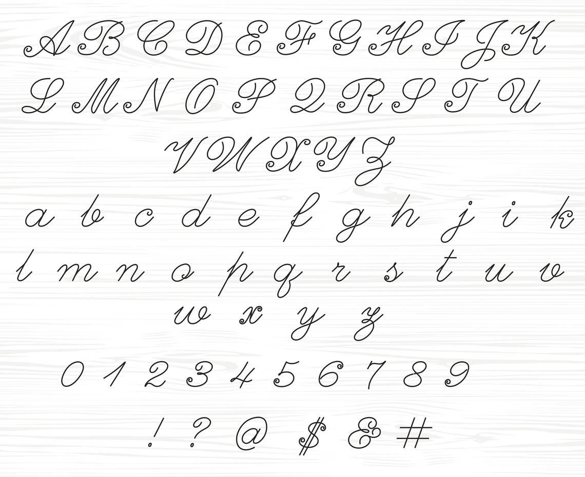 Single Line Font Engraving Font Single Stroke Font Stick Font Single ...