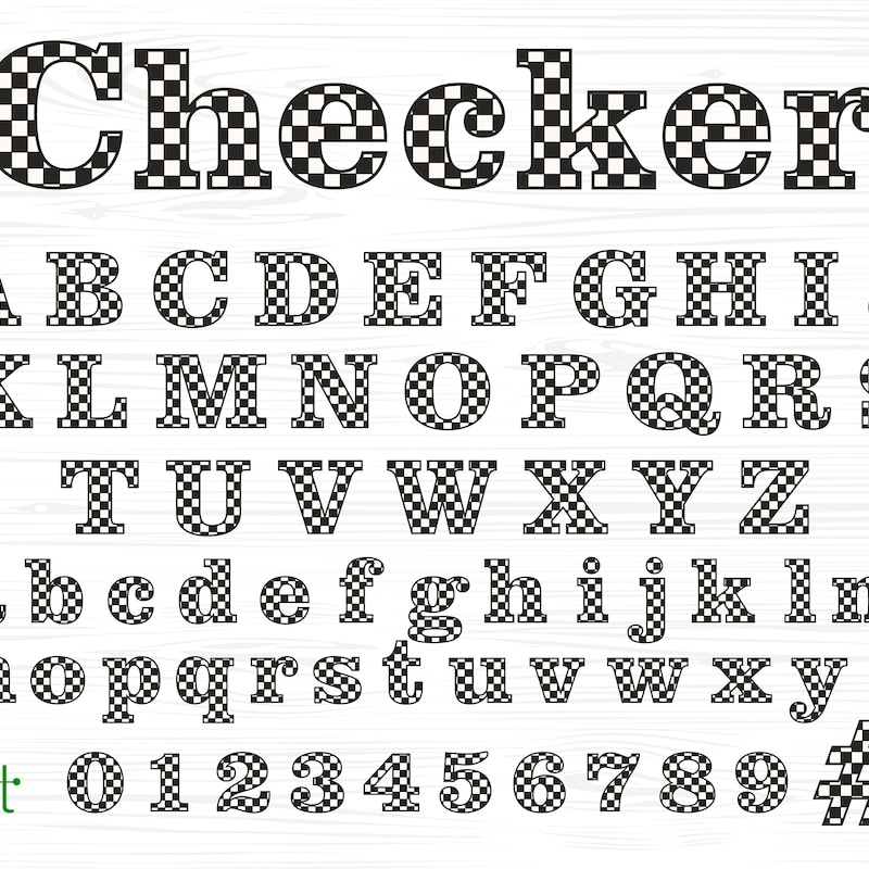 Fonts With Numbers - Etsy