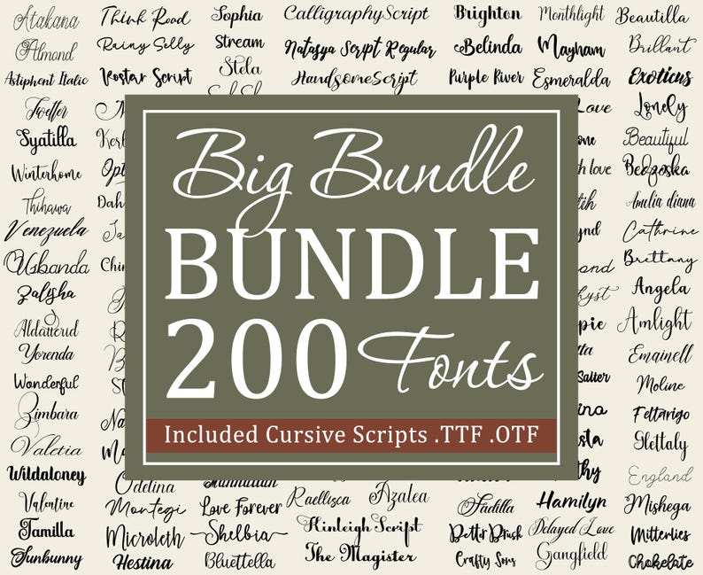 Cursive Procreate Fonts Cursive Script Wedding Fonts Calligraphy Script ...