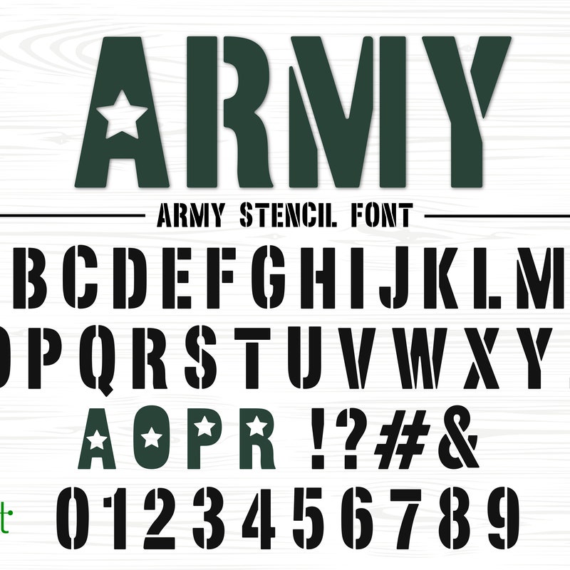 Us Army Stencil - Etsy