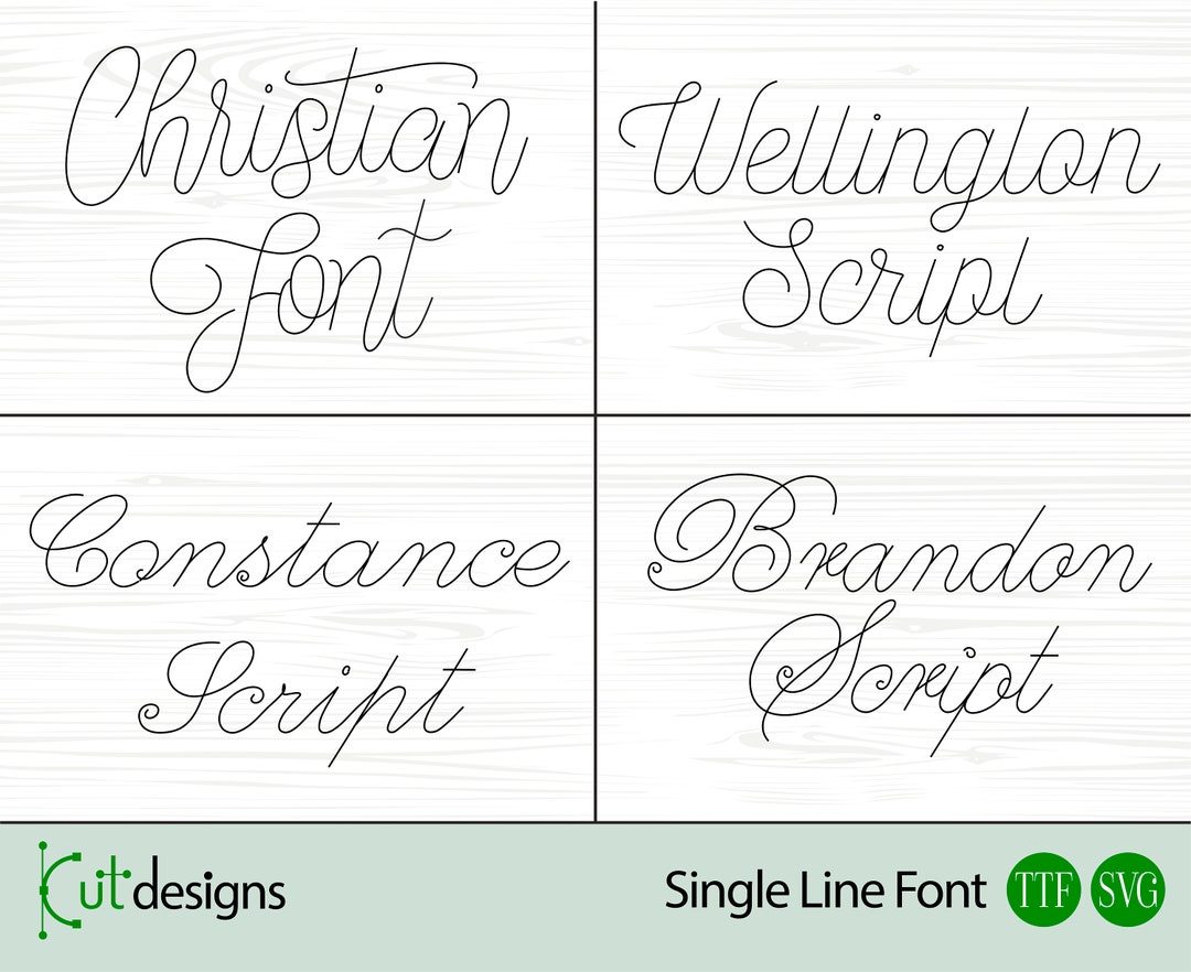 Single Line Font Engraving Font Single Stroke Font Stick Font Single ...
