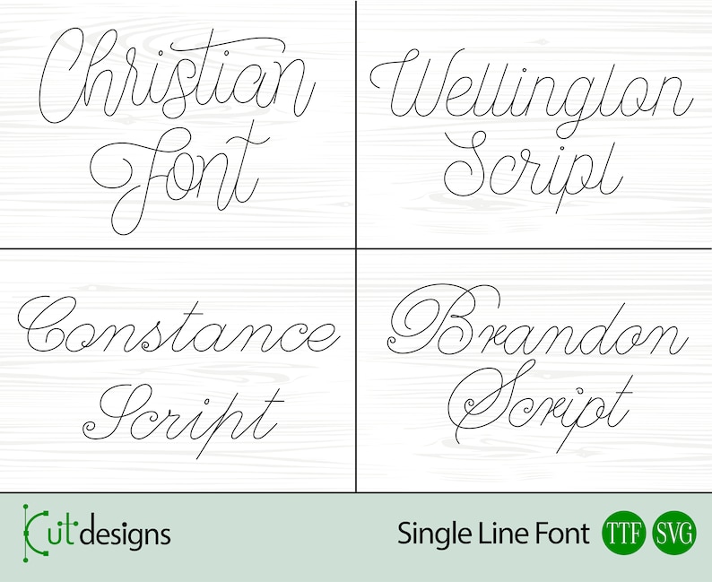 Single Line Font Engraving Font Single Stroke Font Stick Font Single ...