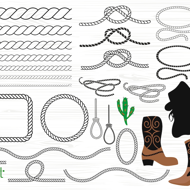 Lasso Svg With Boots - Etsy