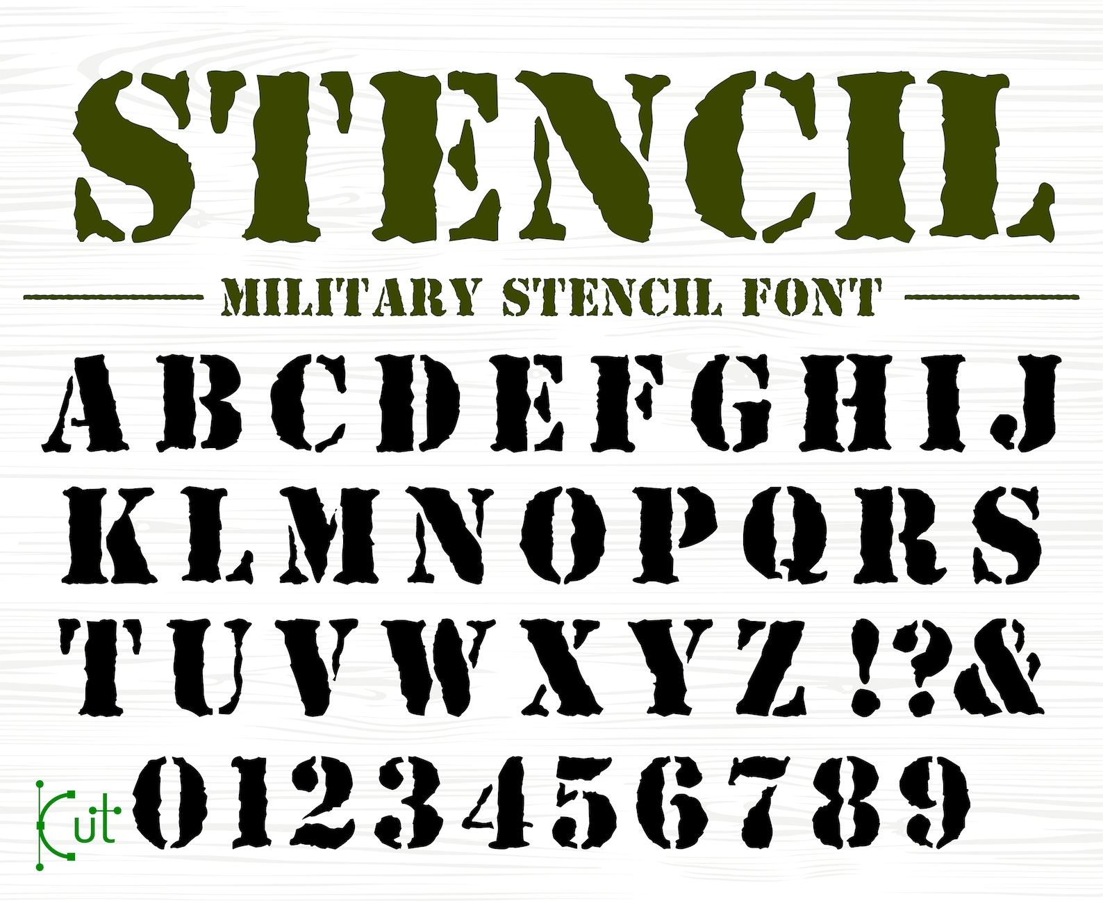 Stencil Font Army Font Military Font Military Stencil Font Army Stencil ...