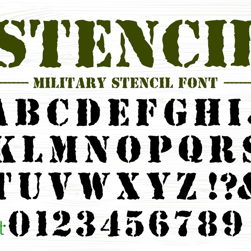 Military Fonts in Canva - Etsy