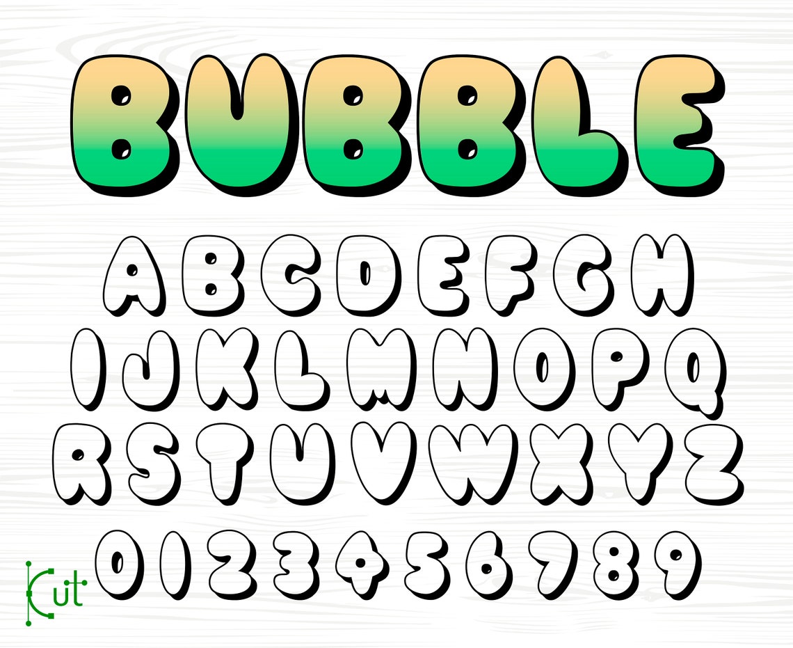 Bubbly Font Bubble Letter Font Cricut Bubble Letter Font Bubble Font ...