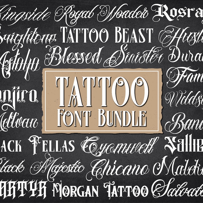 Tattoo Procreate Letters - Etsy