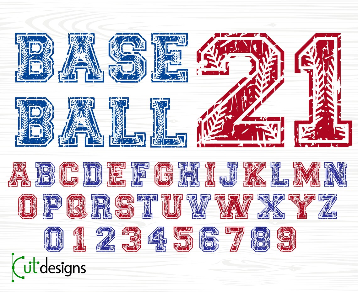 Varsity Letters Svg Baseball Font Svg Baseball Letters Svg Baseball ...