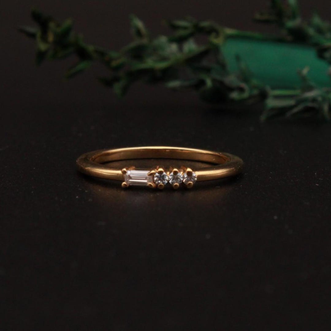 Lab Grown Diamond Morse Code Band, Personalized Baguette & Round Half Eternity Ring With Hidden ...