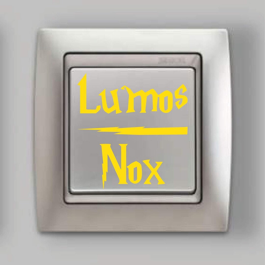 Lumos-nox Light Switch Sticker Premium Quality - Etsy